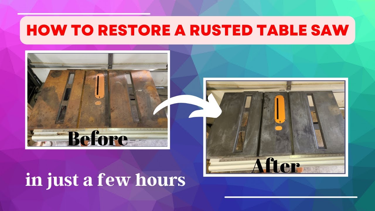 Ultimate Table Saw Transformation: Restoring a Rusted Table Saw - Live 5